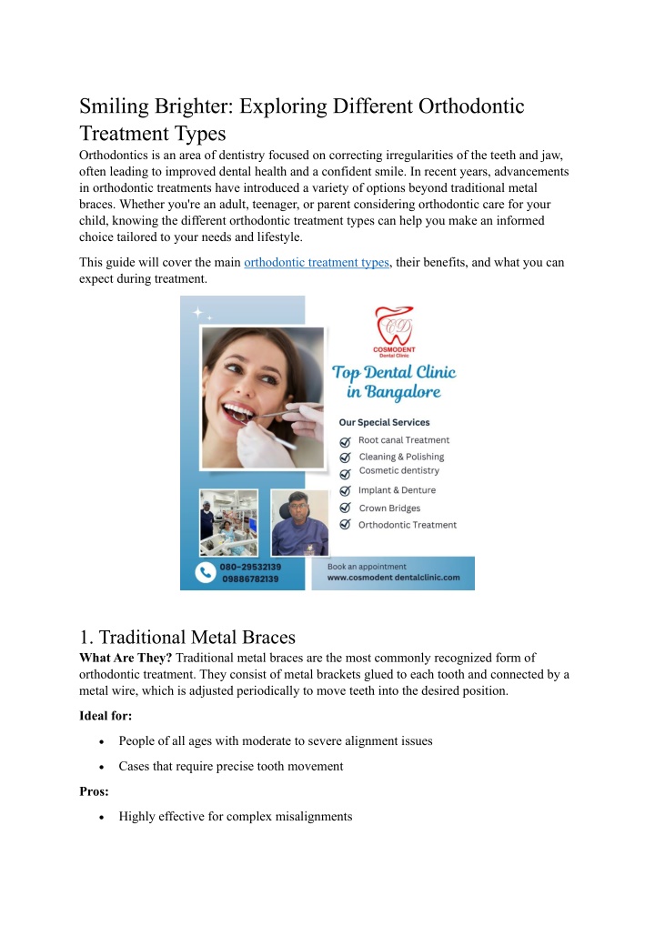 PPT - Exploring Different Types of Orthodontic Treatments PowerPoint ... PPT - Exploring Different Types of Orthodontic Treatments PowerPoint ...