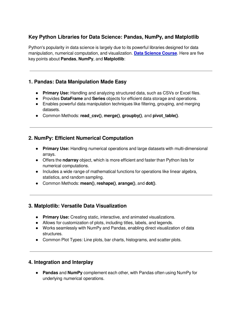 Ppt Key Python Libraries For Data Science Pandas Numpy And Matplotlib Powerpoint