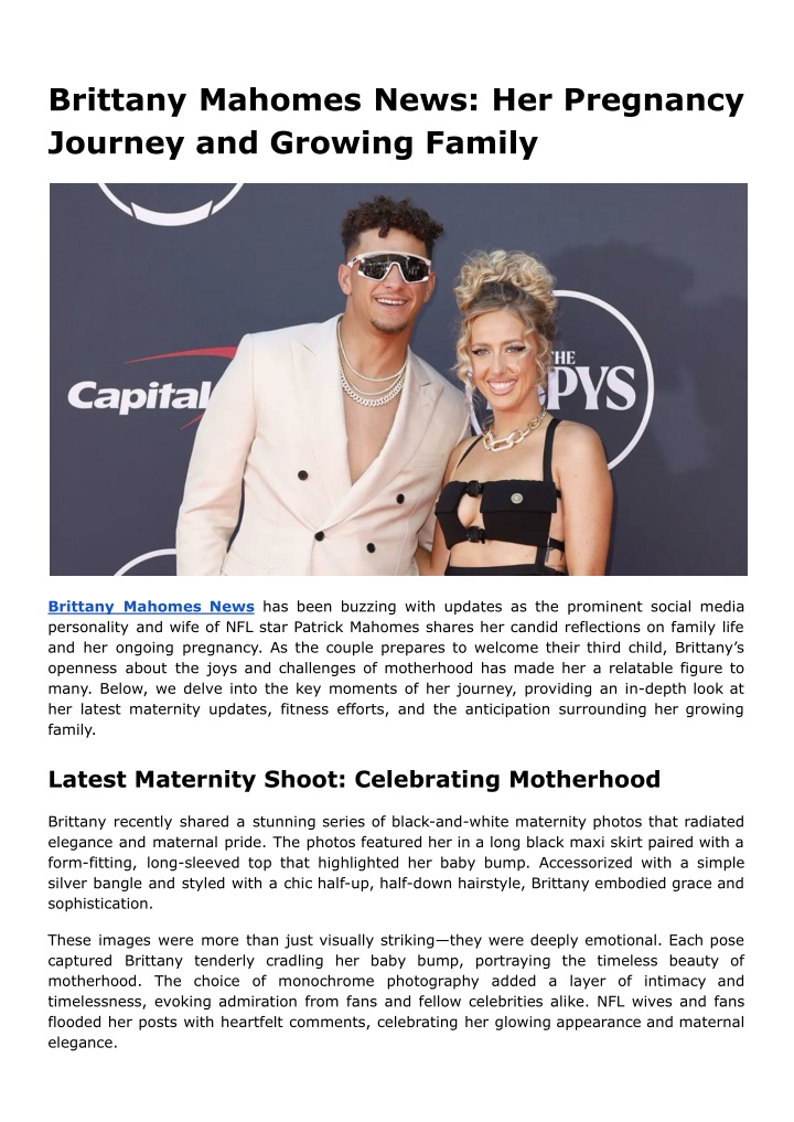 PPT - Brittany Mahomes_ A Glimpse Into Her Pregnancy Journey and ... PPT - Brittany Mahomes_ A Glimpse Into Her Pregnancy Journey and ...