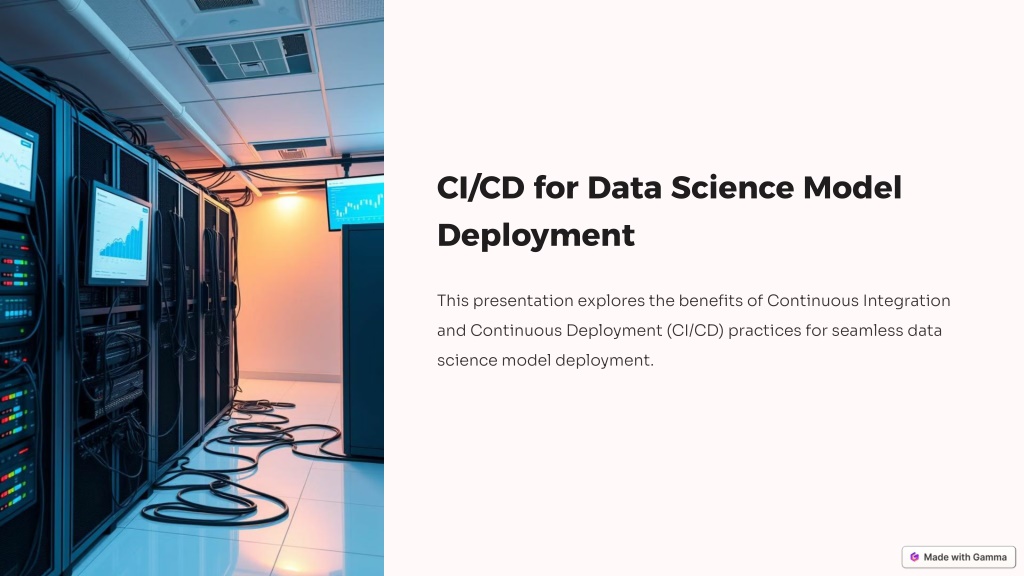 PPT - CI_CD for Data Science Model Deployment PowerPoint Presentation ...