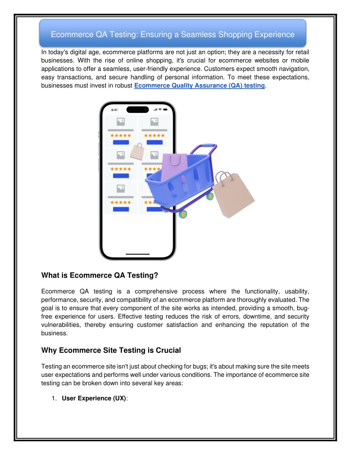 PPT - Ecommerce QA Testing_Ensuring a Seamless Shopping Experience ... PPT - Ecommerce QA Testing_Ensuring a Seamless Shopping Experience ...