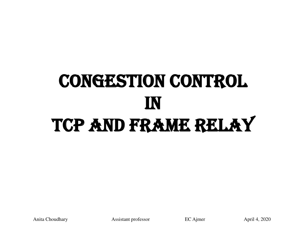 Ppt Congestion Control In Tcp And Frame Relay Powerpoint Presentation Id 13985218