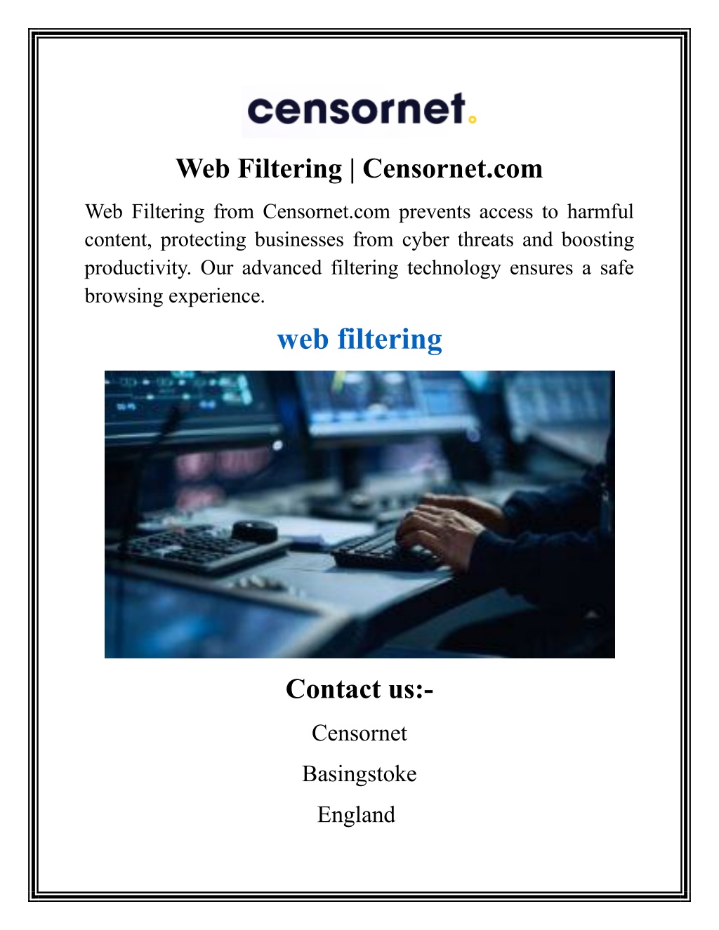 PPT - Web Filtering Censornet02 PowerPoint Presentation, free download ...