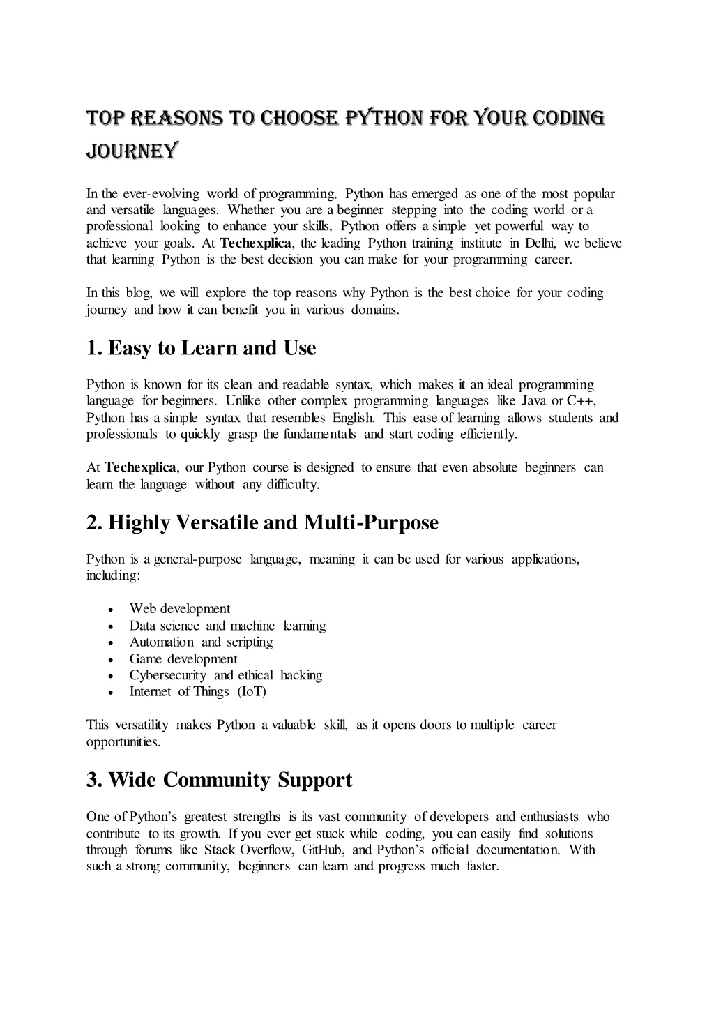 PPT - Top Reasons to Choose Python for Your Coding Journey PowerPoint Presentation - ID:14092140