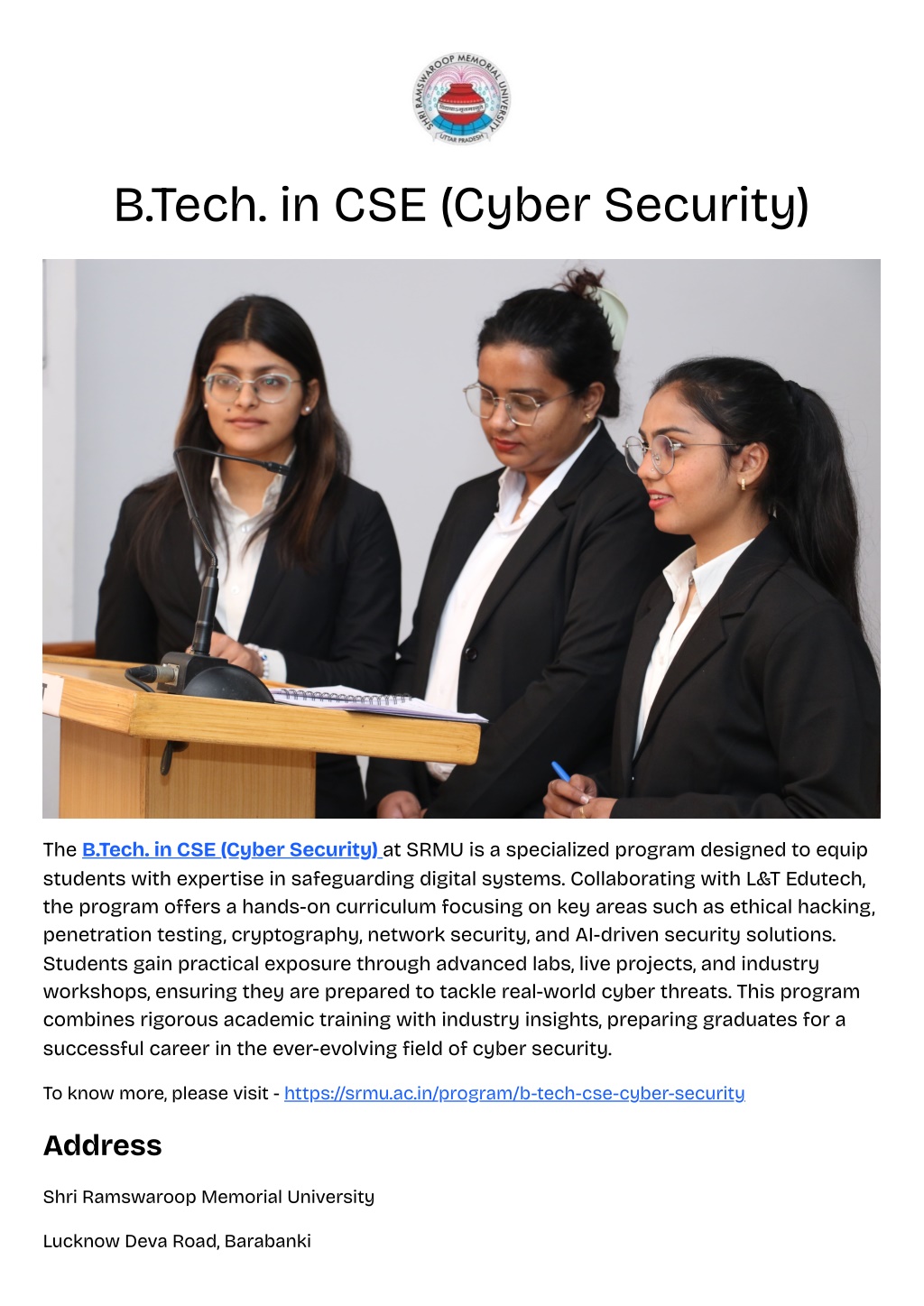 PPT - B.Tech. in CSE (Cyber Security) PowerPoint Presentation, free download - ID:14111890