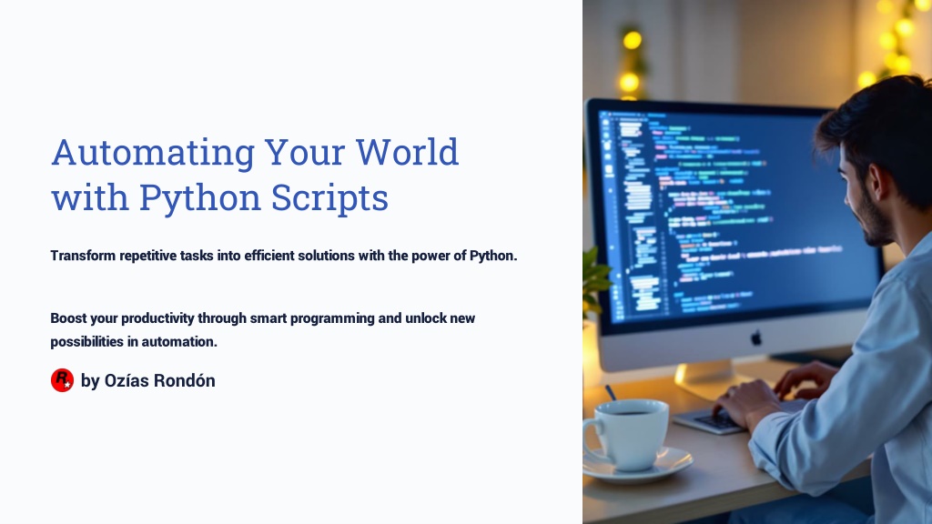 PPT - Automating-Your-World-with-Python-Scripts PowerPoint Presentation - ID:14112739