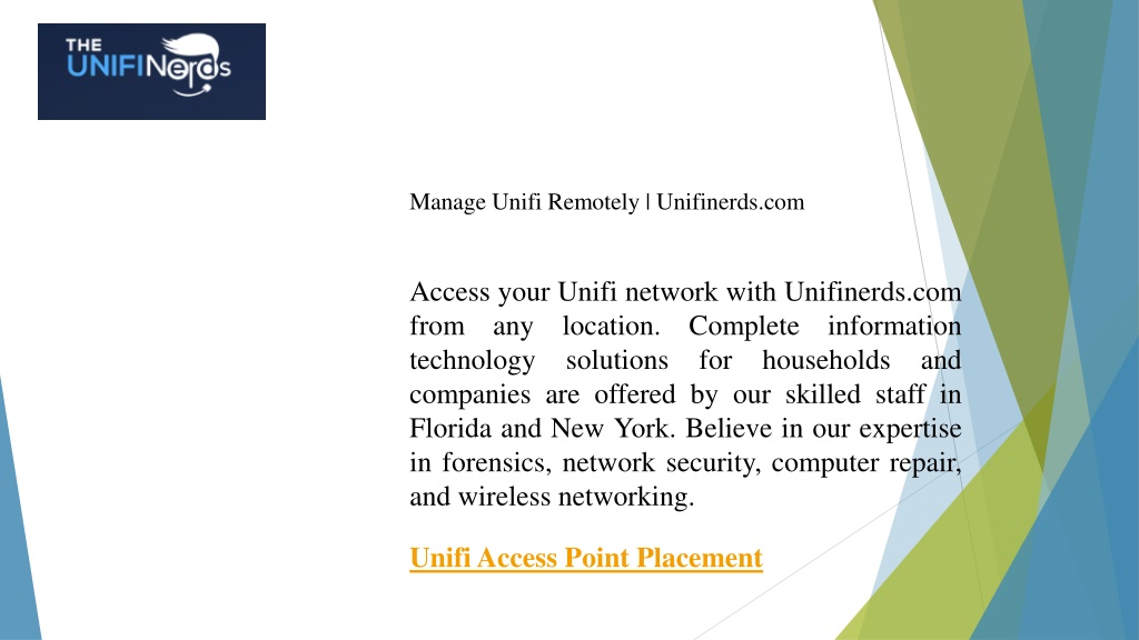 PPT - Manage Unifi Remotely Unifinerds.com PowerPoint Presentation ...