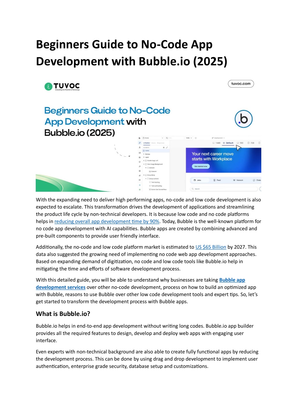 PPT - Beginners Guide to No-Code App Development with Bubble.io (2025) PowerPoint Presentation ...