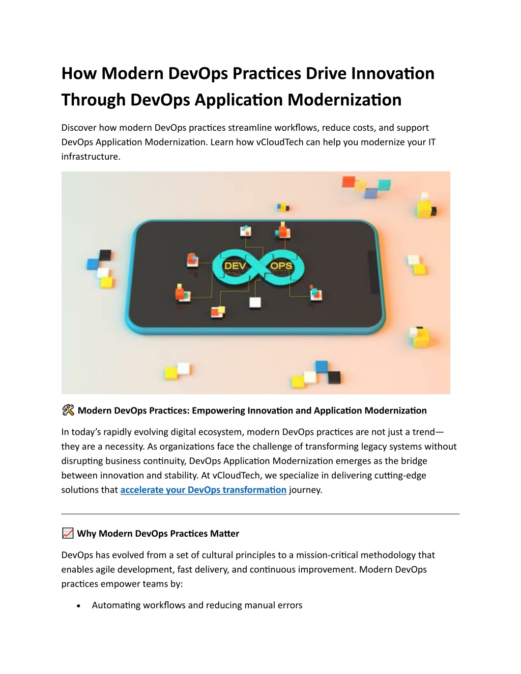 PPT - How Modern DevOps Practices Drive Innovation Through DevOps Application Modernization ...