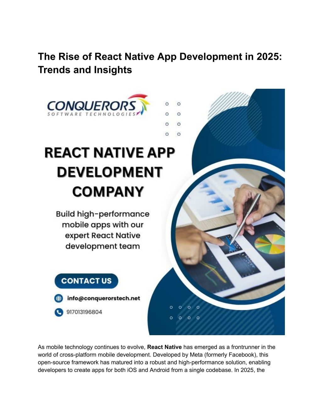 PPT - The Rise of React Native App Development in 2025_ Trends and Insights PowerPoint ...