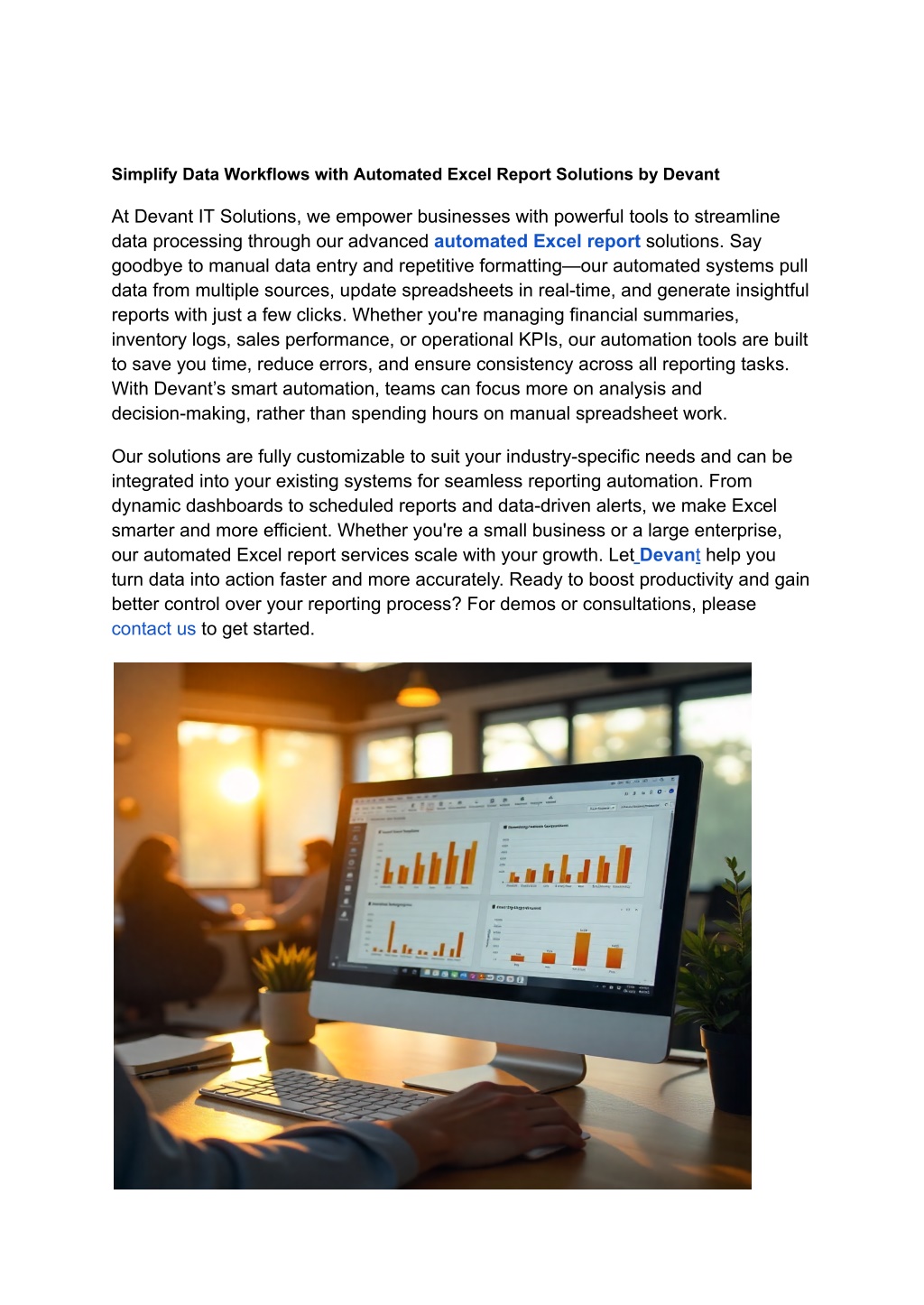 PPT - Simplify Data Workflows with Automated Excel Report Solutions by Devant PowerPoint ...