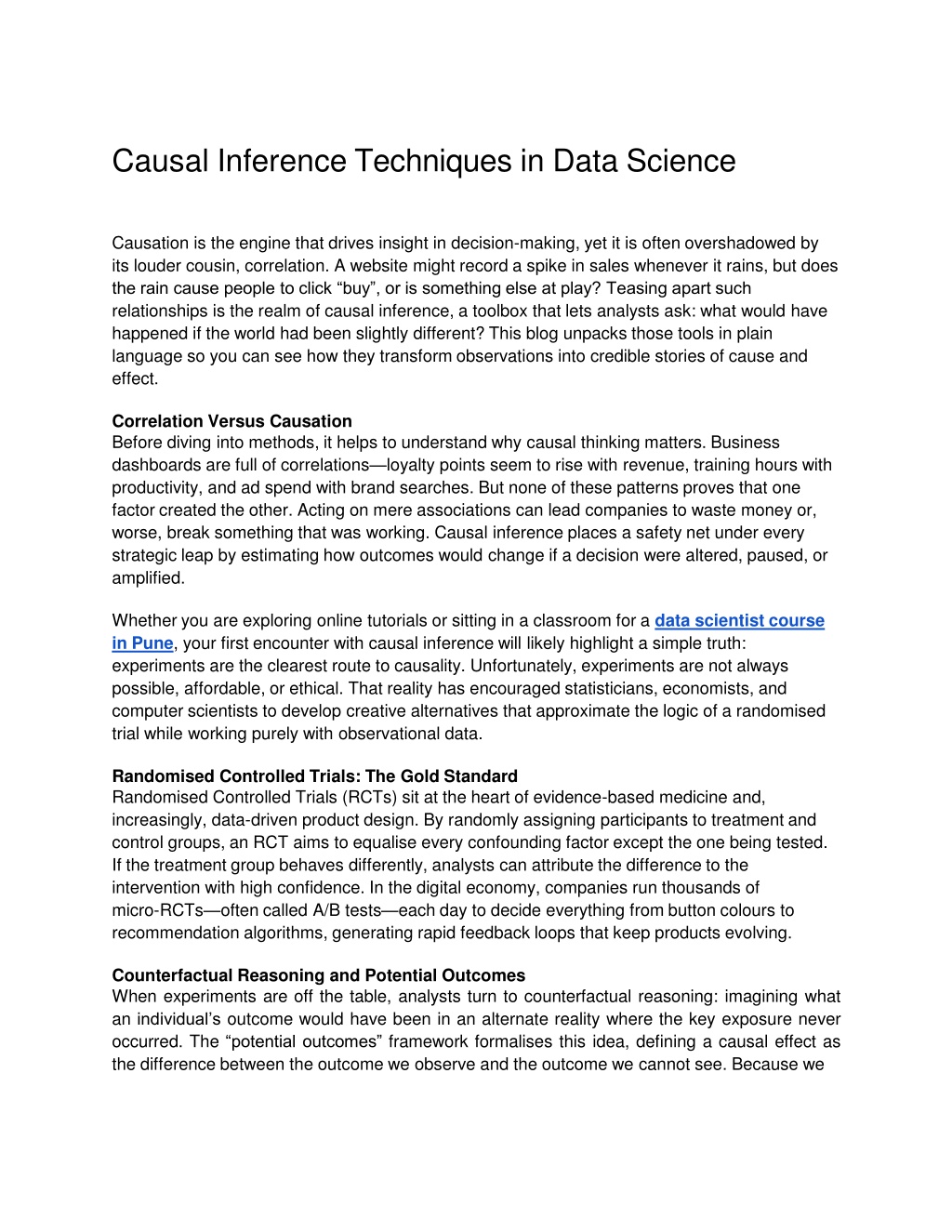 PPT - Causal Inference Techniques in Data Science PowerPoint Presentation - ID:14402252