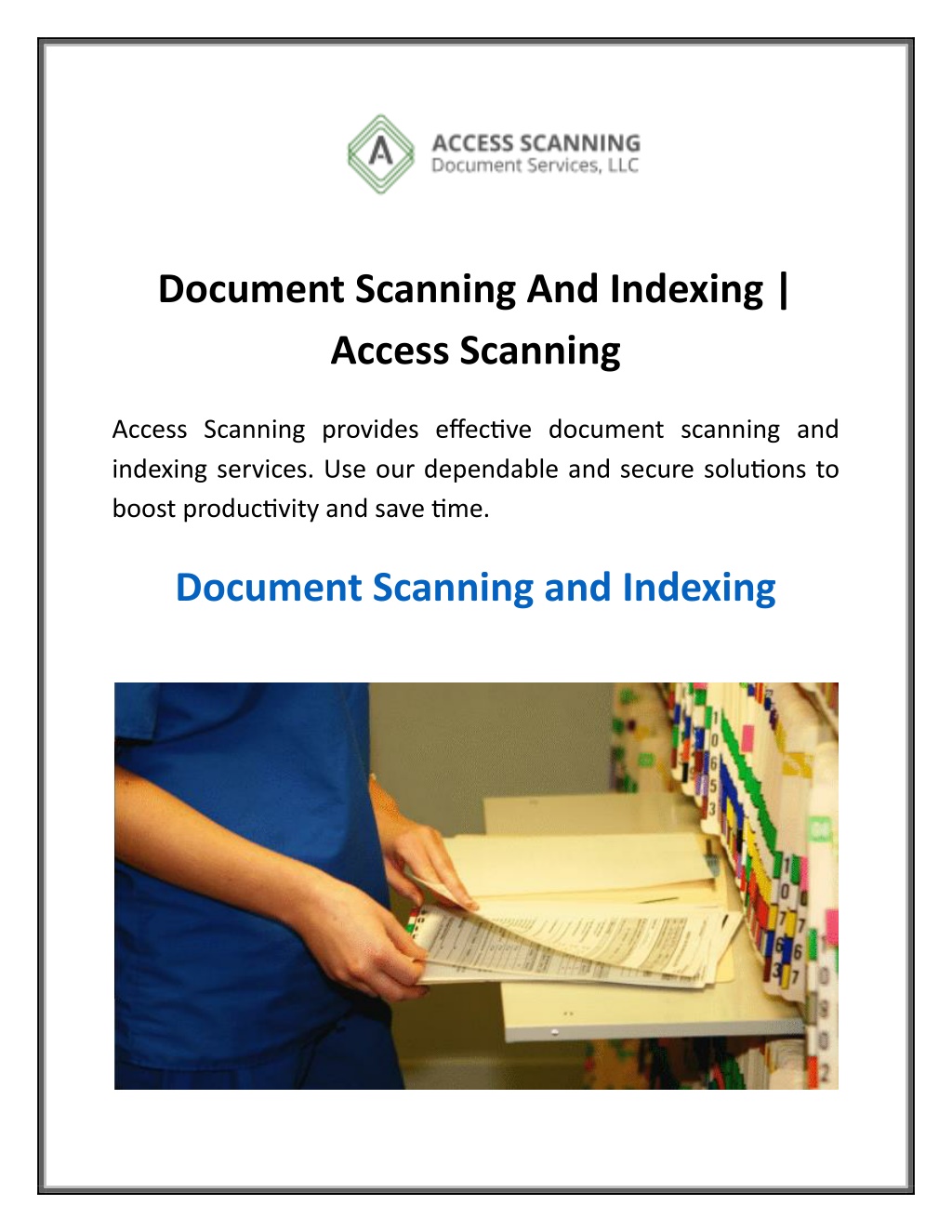 PPT - Document Scanning And Indexing PowerPoint Presentation, free download - ID:14441092