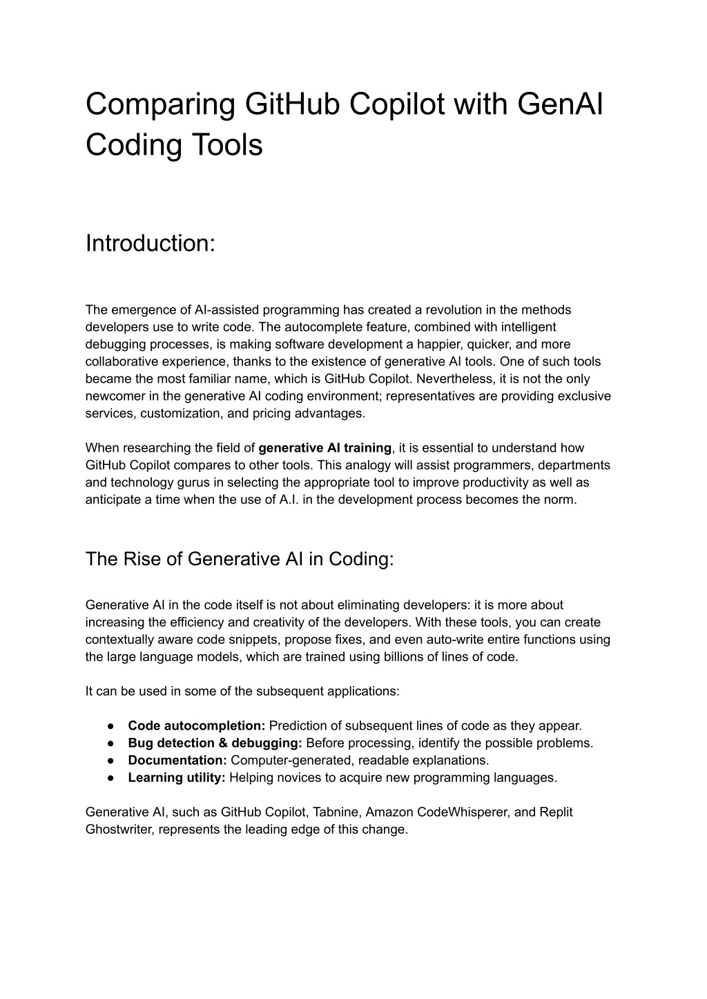 PPT - Comparing GitHub Copilot with GenAI Coding Tools PowerPoint ...