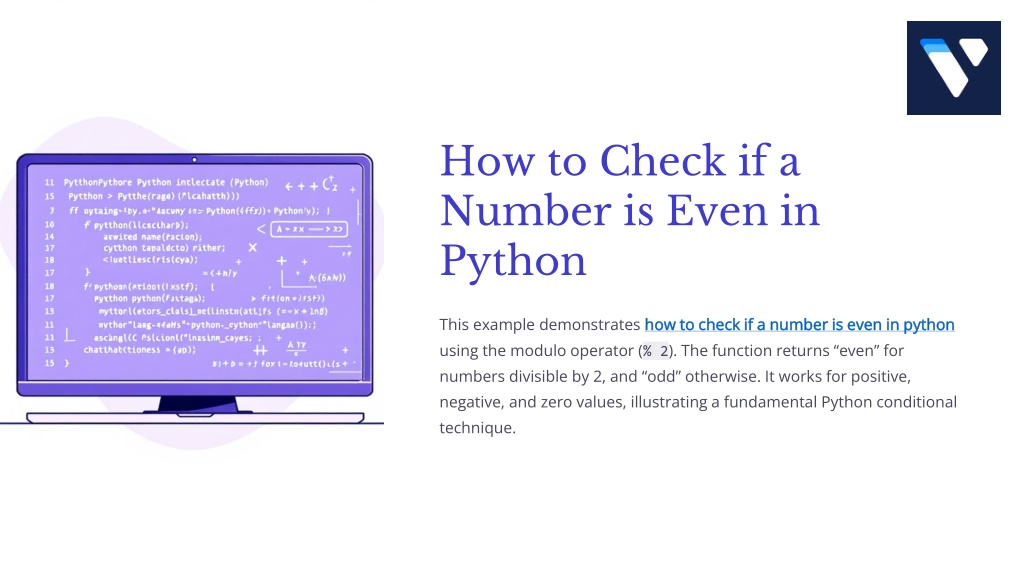 PPT - How to Check if a Number is Even in Python PowerPoint ...
