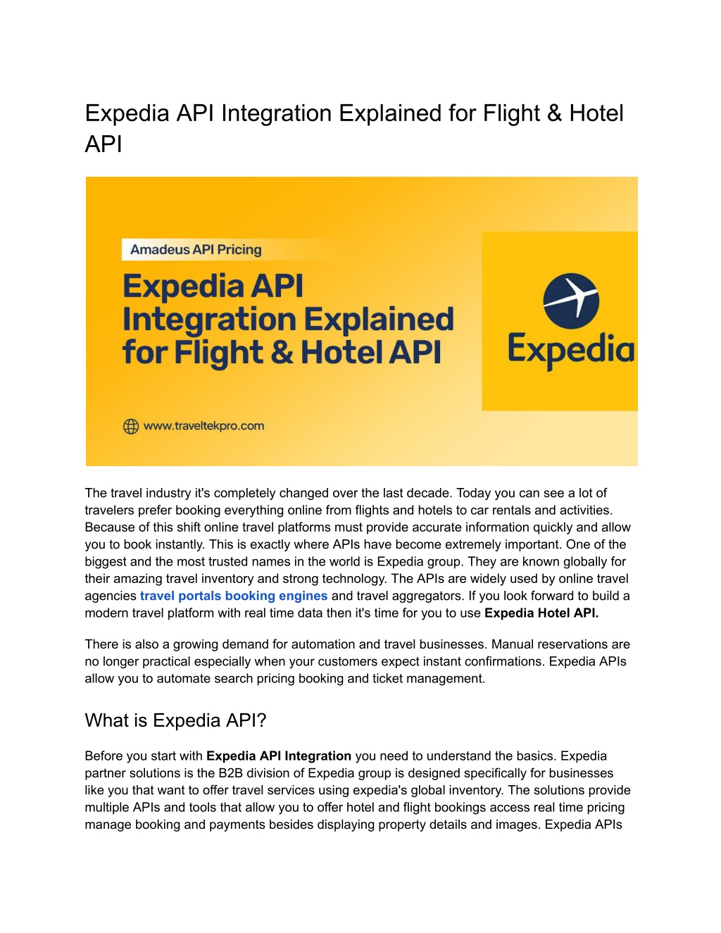 PPT - Expedia API Integration Explained for Flight & Hotel API ...